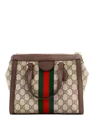 Gucci Ophidia Gg Coated Canvas Small Tote Bag - Brown