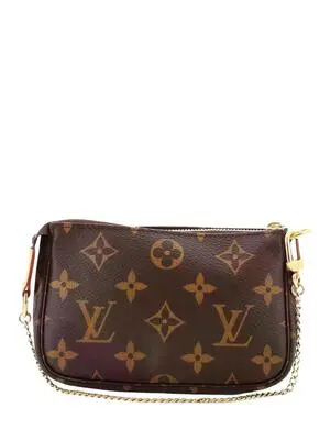 LOUIS VUITTON Pochette Accessoires Mini Clutch Bag - Brown
