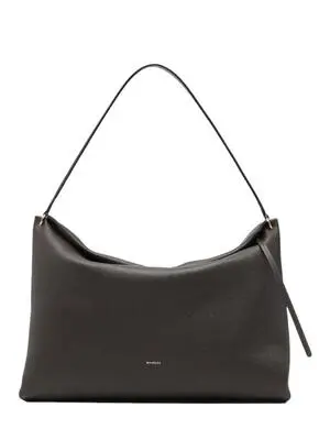 WANDLER Zippered Shoulder Bag - Dark Brown