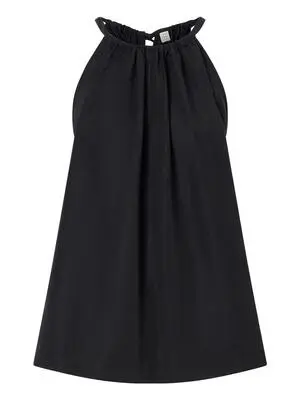TOTEME Draped Halter Neck Top - Black