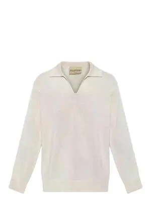 Valentino Garavani Cream Cashmere V-neck Sweater - Neutrals