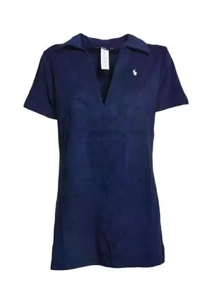 Polo Ralph Lauren Embroidered Mini Dress - Blue