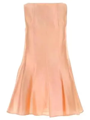 Khaite Mags Mini Dress - Neutrals