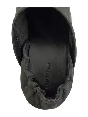 OMAR AFRIDI Elasticated-heel Boat Shoes - Black
