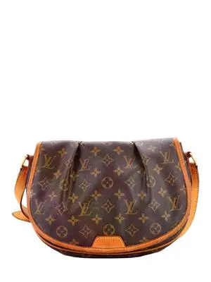 LOUIS VUITTON Monogram Canvas Menilmontant Pm Shoulder Bag - Brown