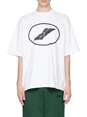 We11Done Logo-print Cotton T-shirt - White