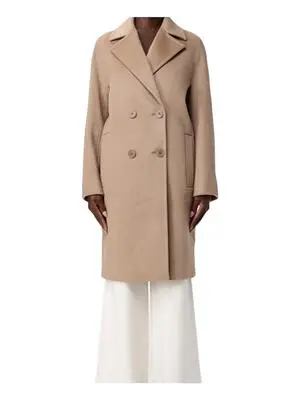 Max Mara Long-sleeved Coat - Camel
