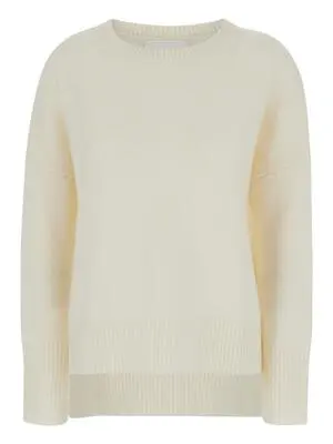 LISA YANG Mila Crewneck Knitwear - Cream White