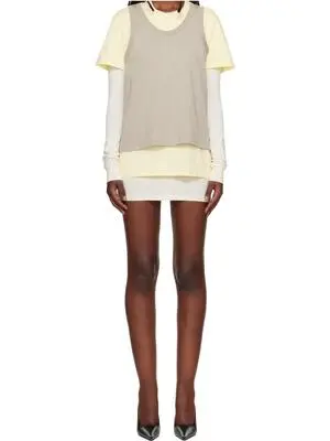 Wardrobe.NYC Layered Mini Dress - Multicolor