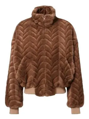 Balenciaga Cropped Padded Jacket - Brown