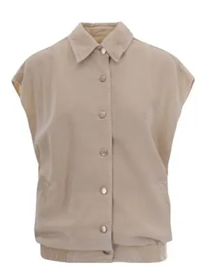 ICON DENIM LOS ANGELES Sleeveless Vest - Nude