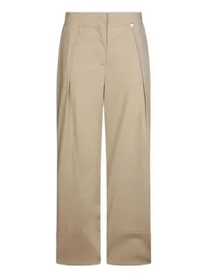 Liu Jo Pleated Wide-leg Trousers - Grey