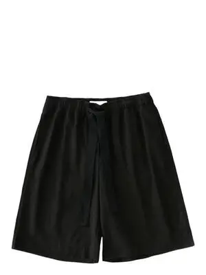 Studio Nicholson Elastic Waist Drawstring Shorts - Black