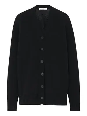 THE ROW Harko V-neck Buttoned Cardigan - Black