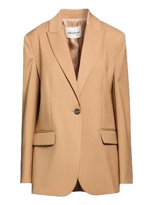 OTTOD'AME Polyester, Virgin Wool, Elastane Blazer - Camel