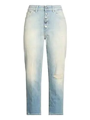 DONDUP High Waisted Boyfriend Jeans - Blue