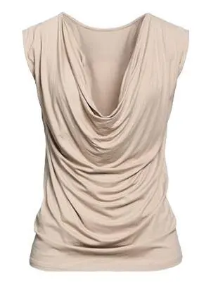 Majestic Filatures Viscose And Elastane Top - Beige