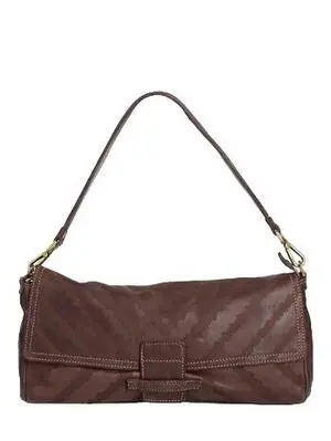 CATERINA LUCCHI Dark Calfskin Handbag - Dark Brown