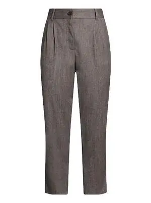 Dolce & Gabbana Virgin Wool Blend Tapered Pants - Grey