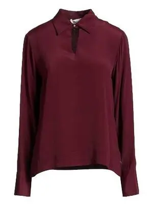 OTTOD'AME Acetate And Silk Long Sleeve Shirt - Red