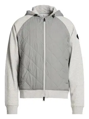 Woolrich Light Cotton And Polyester Blend Jacket With Hood - Grey