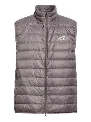 EA7 Quilted Zip-up Vest - Grey