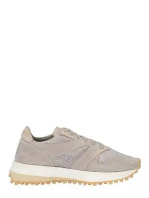 Fear Of God Taupe Suede And Textile Low-top Sneakers - Grey