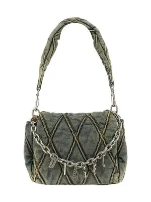 DIESEL® Charm D Small Shoulder Bag - Denim