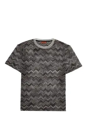 Missoni T-shirt In Cotton And Viscose Blend - Multicolour