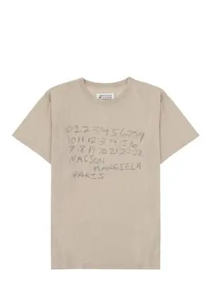 MAISON MARGIELA Printed T-shirt - Beige