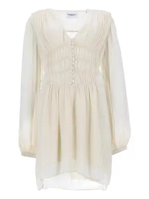 MARANT ETOILE Loriena Viscose Dress - Ivory