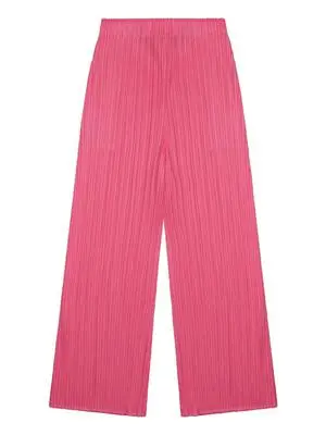 Issey Miyake Pleats Please Issey Miyake Palazzo Pants Pink