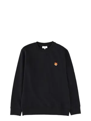 Maison Kitsuné Fox Head Crewneck Sweatshirt - Black