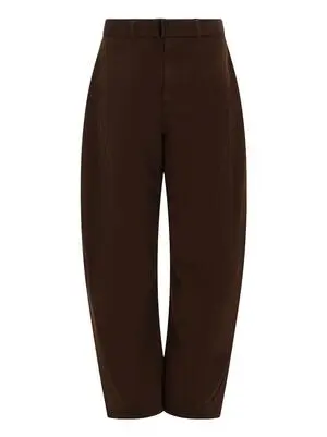 LEMAIRE Lemaire Twisted Cotton Pants Brown