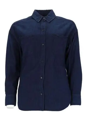 Vince Denim Shirt With Classic Collar - Multicolour