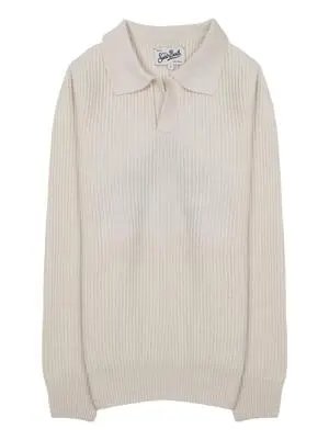 MC2 SAINT BARTH Mc2 Saint Barth Wool Polo Sweater