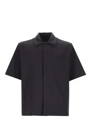 Herno Textured Shirt With Pocket - Blue