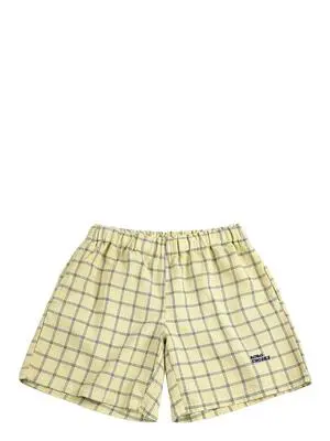 BOBO CHOSES Bermuda Shorts With Gingham Checks - Yellow