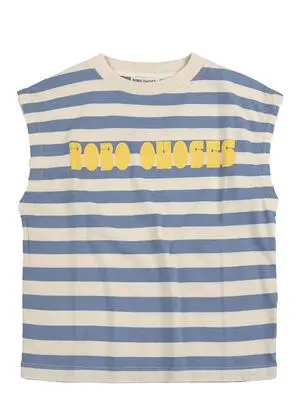 BOBO CHOSES Striped Sleeveless Top - White