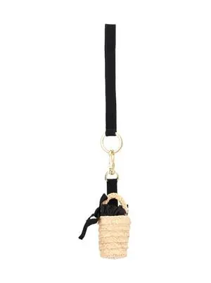 PATOU Raffia Charm Bucket - Beige