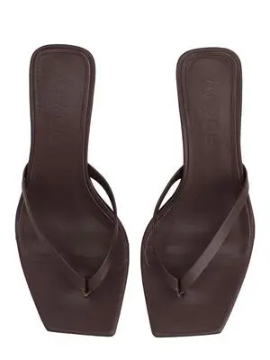 AEYDĒ Aeyde Wilma Nappa Leather Heeled Sandals
