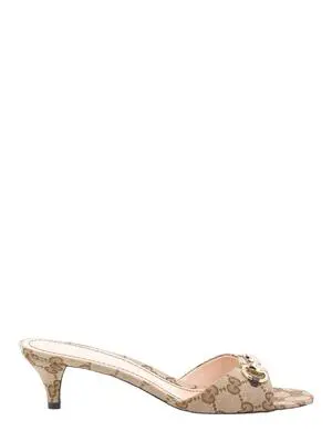 Gucci Horsebit Mules - Beige