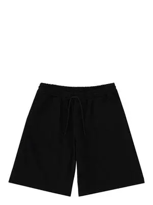 MSGM Logo Detail Drawstring Shorts - Black