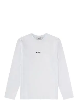 MSGM Logo Cotton T-shirt - White