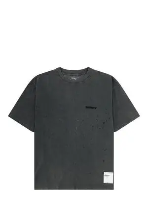 Satisfy Distressed Logo T-shirt - Black