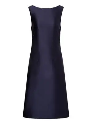 Alberta Ferretti Midi Satin Dress - Blue