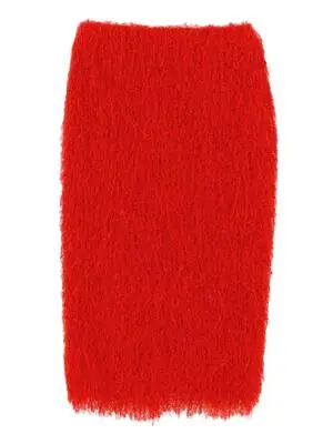 Dries Van Noten Midi Skirt - Red