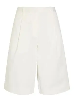 MATTEAU Matteau Pleated Straight-Leg Stretch-Twill Shorts