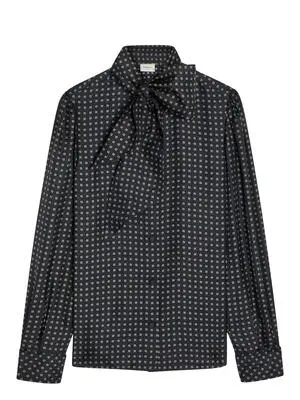SAINT LAURENT Saint Laurent Printed Silk Blouse