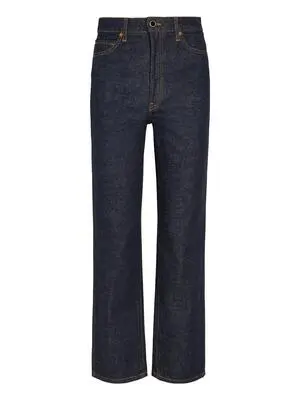 Khaite Abigail Slim Straight-leg Jeans - Indigo
